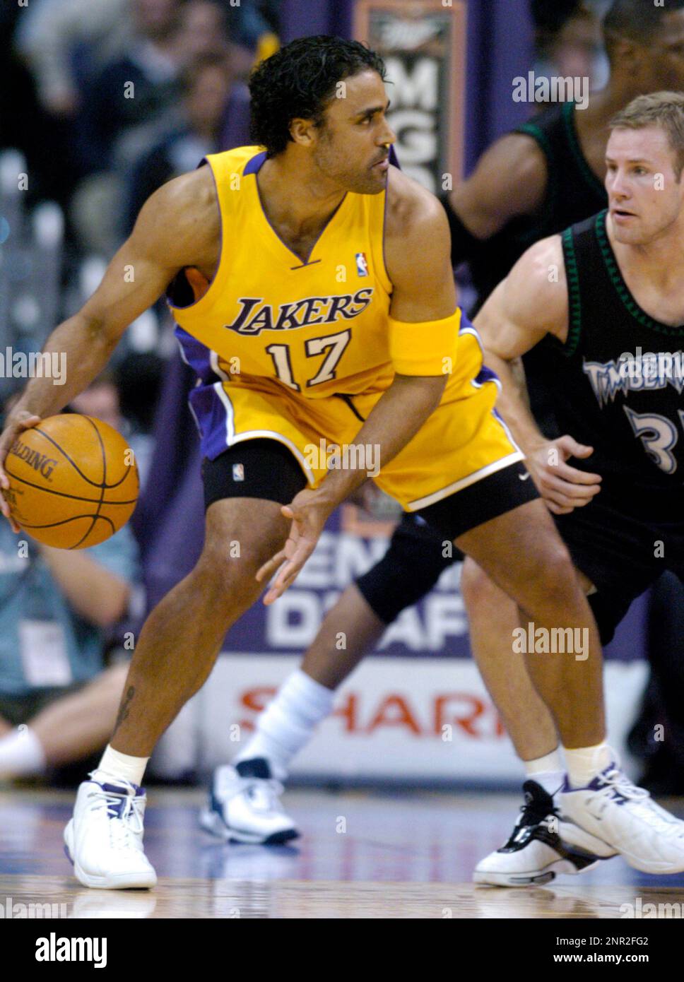 Rick Fox of the Los Angeles Lakers during 97-84 loss to the Minnesota ...