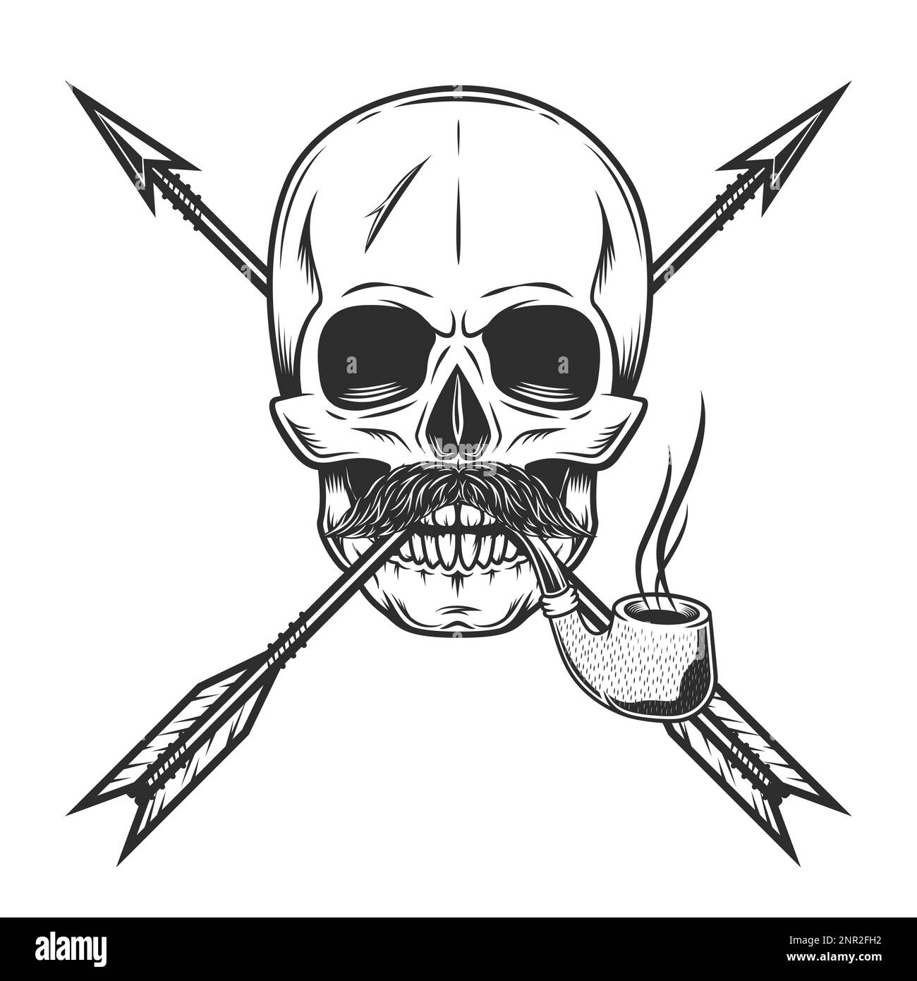 Wooden pipe smoking icon cartoon hi-res stock photography and images ...