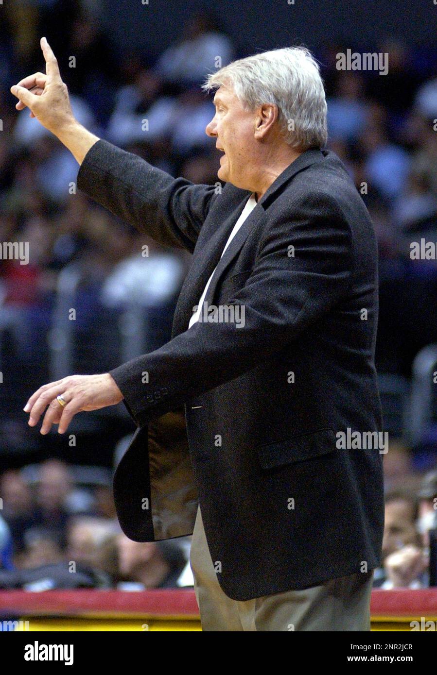 Dallas Mavericks coach Don Nelson aka Donald Nelson watches 100-99 loss ...