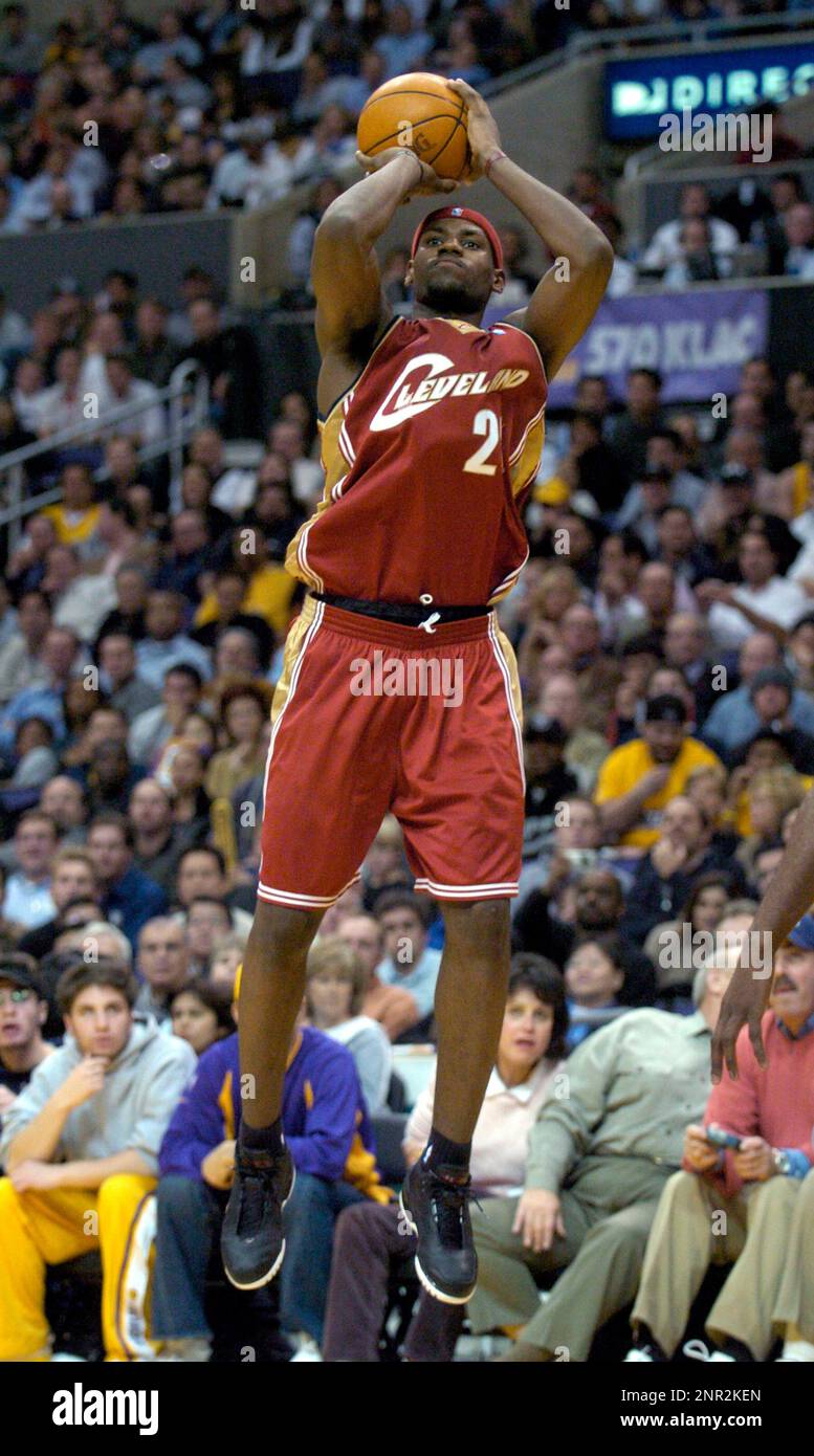 LeBron James of the Cleveland Cavaliers during 89-79 loss to the Los ...
