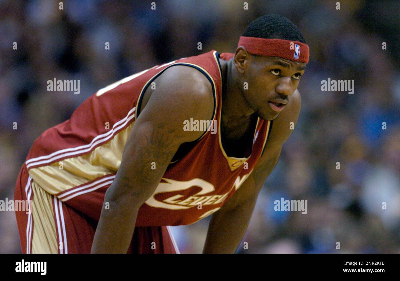 LeBron James of the Cleveland Cavaliers during 89-79 loss to the Los ...