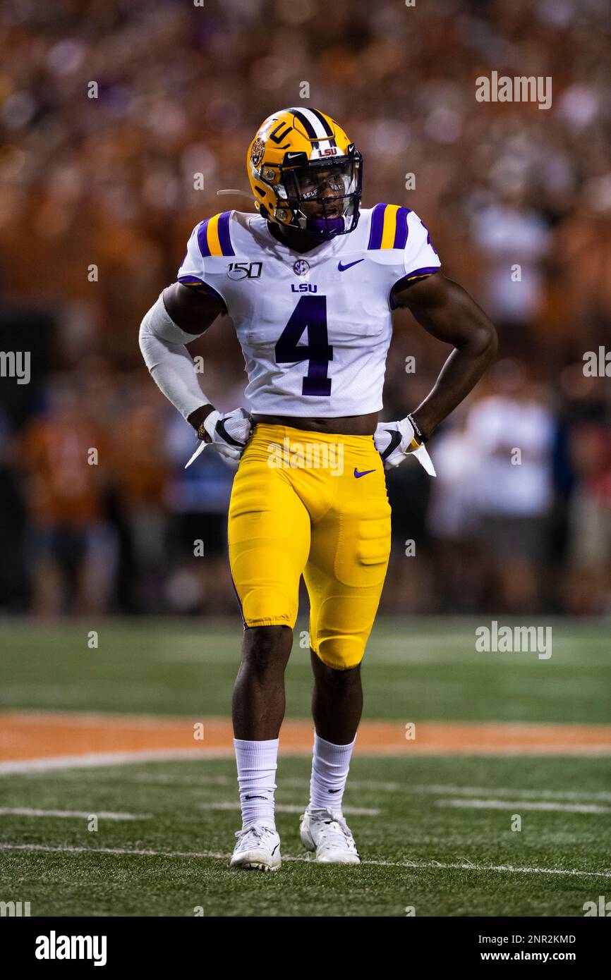 LSU Tigers safety Todd Harris Jr. (4) during the NCAA college football ...