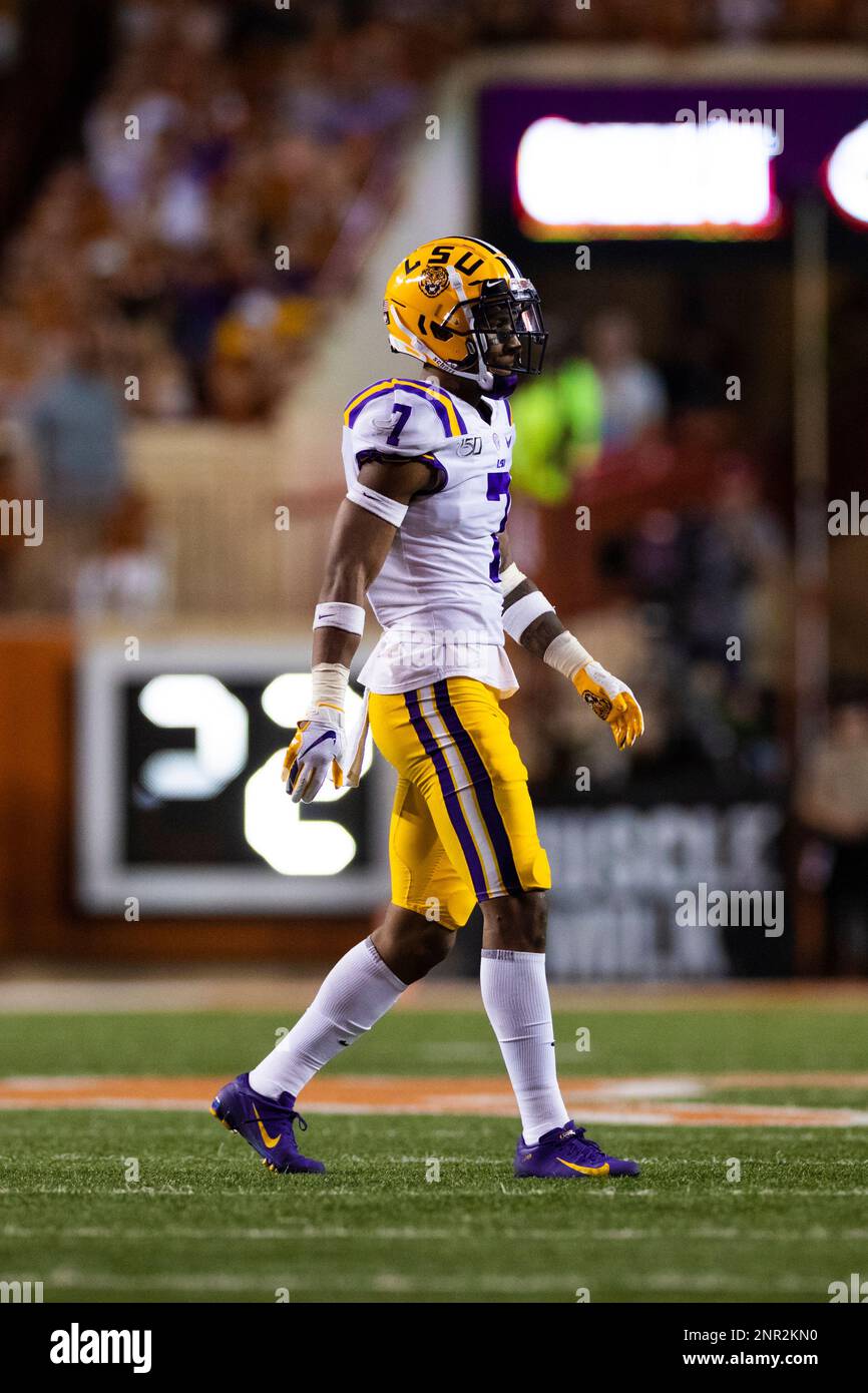 LSU Tigers safety Grant Delpit (7) during the NCAA college football ...