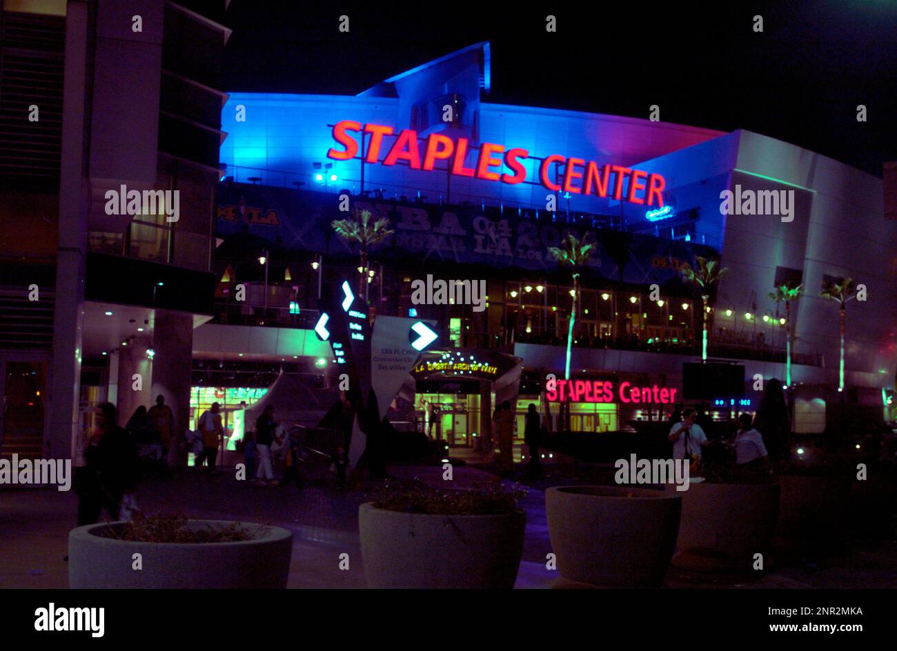 General overall view of the Staples Center exterior during the NBA All ...