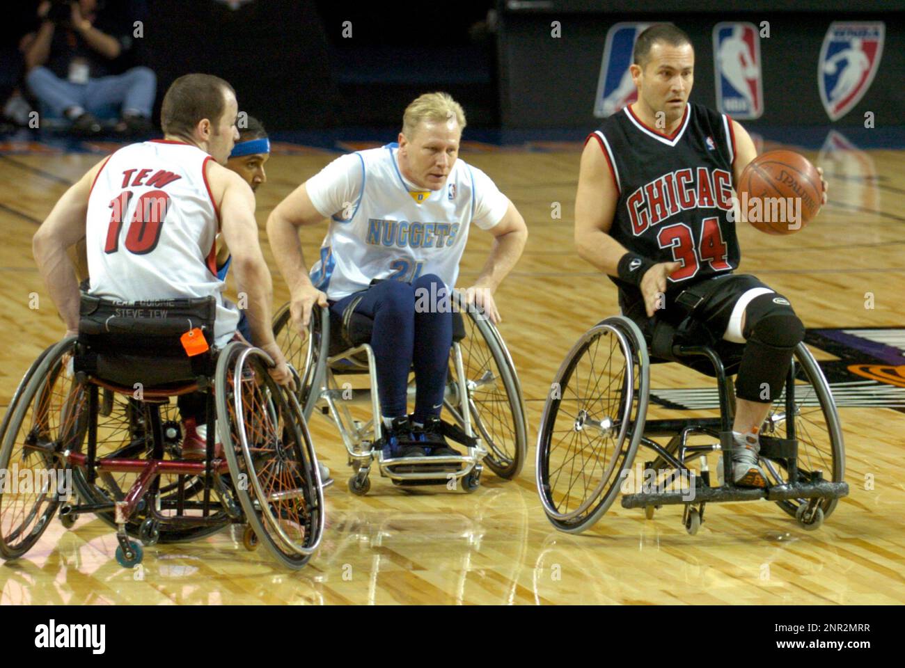 Wheelchair basketball game at the NBA All-Star Jam Session at the Los ...