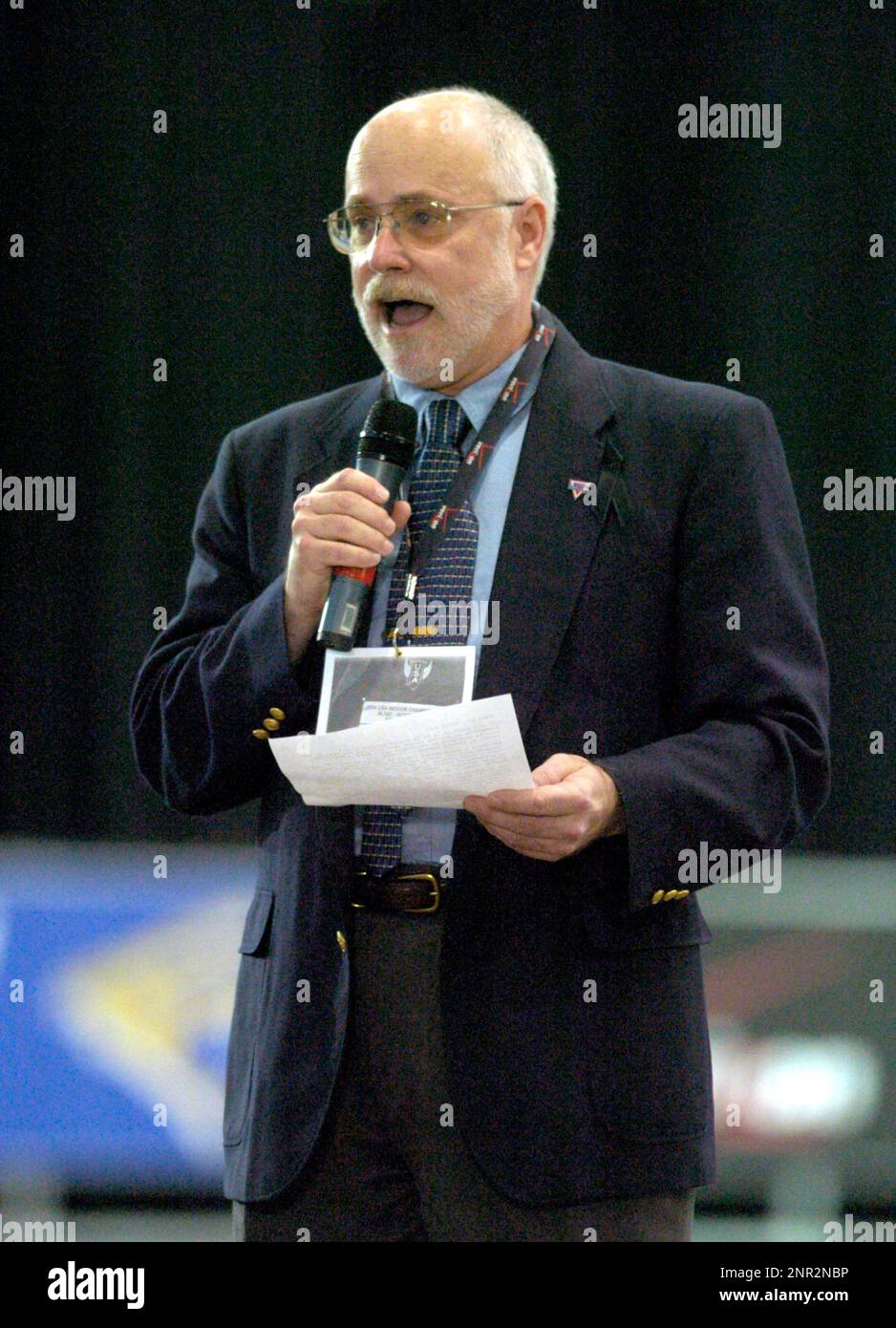 USA Track & Field President Bill Roe speaks during opening ceremonies ...