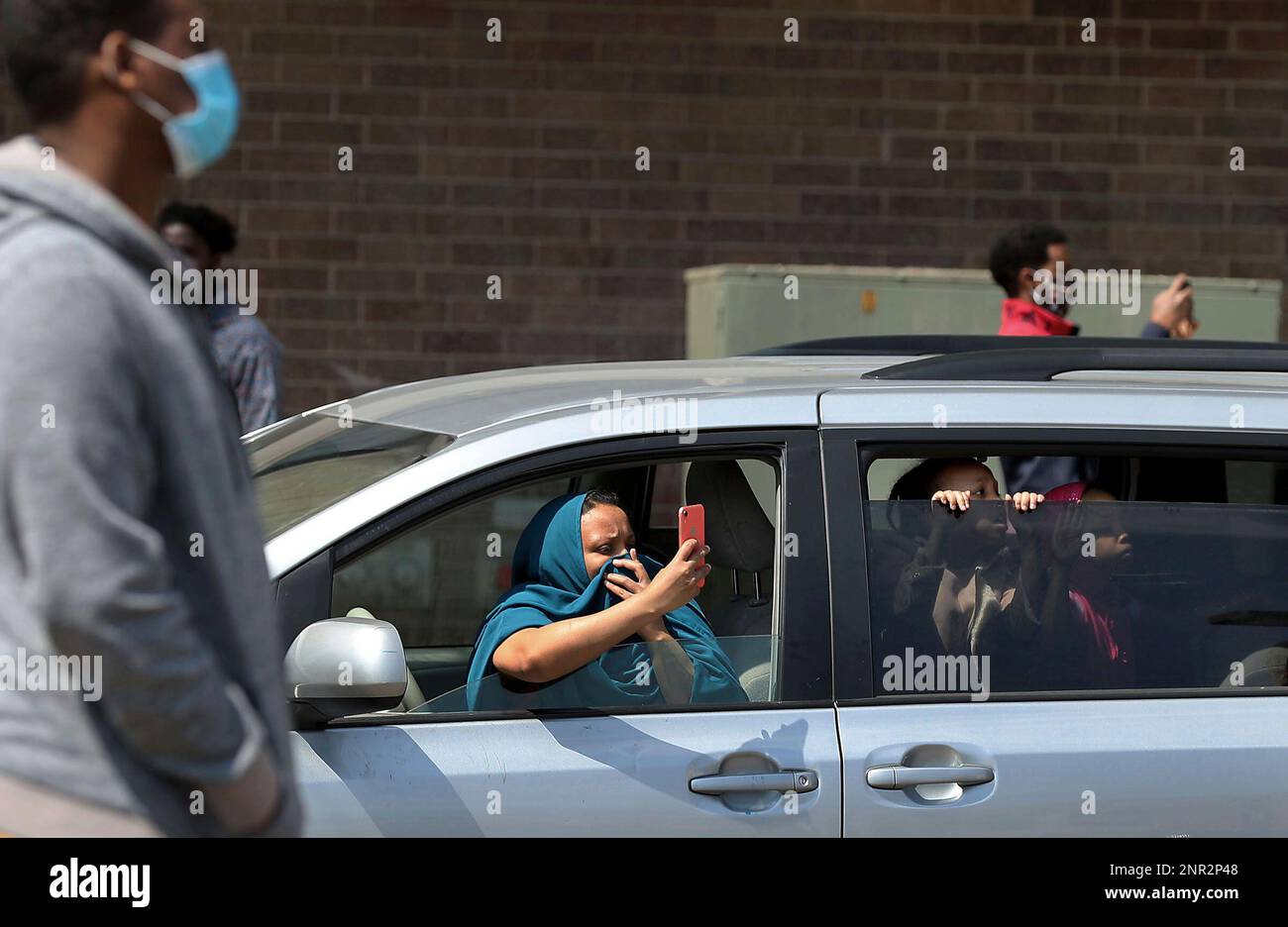 Amal Mohamed of Minneapolis brought her five children with her to ...