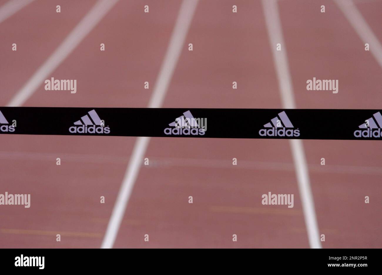 Adidas finish line tape at the Home Depot Track & Field Invitational at ...