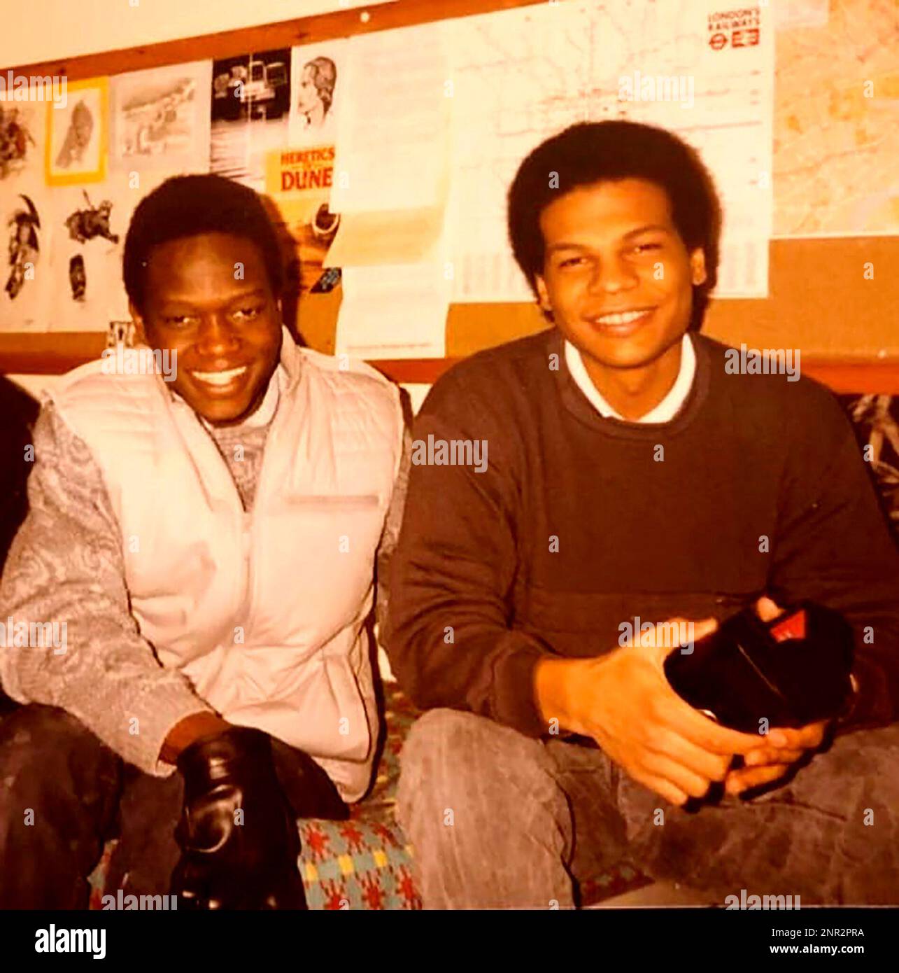 In this photo taken in 1986 Dr. Amged El-Hawrani, right, and Dr. Simba ...