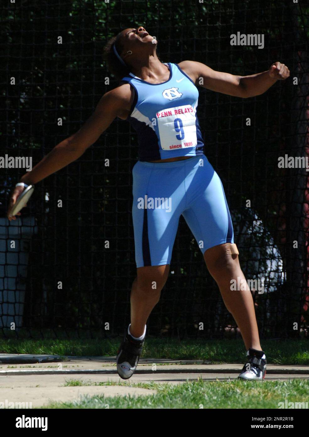 Jocelyn White of North Carolina was second in the women's discus at 175 ...