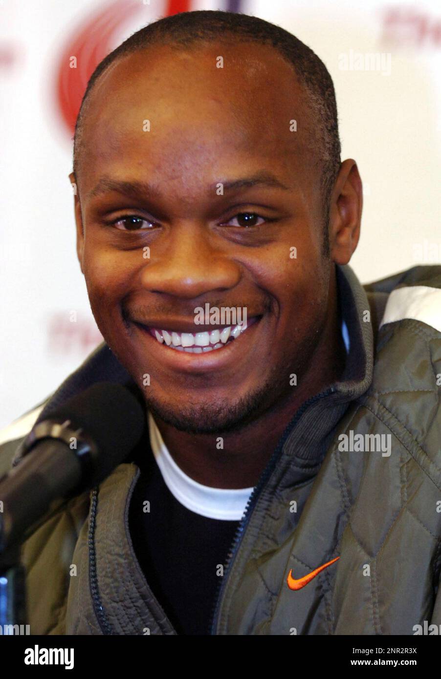 Asafa Powell of Jamaica, the world record holder in the 100 meters, at ...