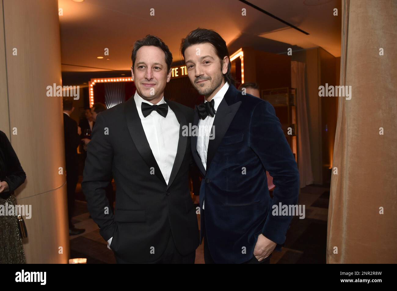 David Greenbaum, left, and Diego Luna attend the 29th annual Screen ...