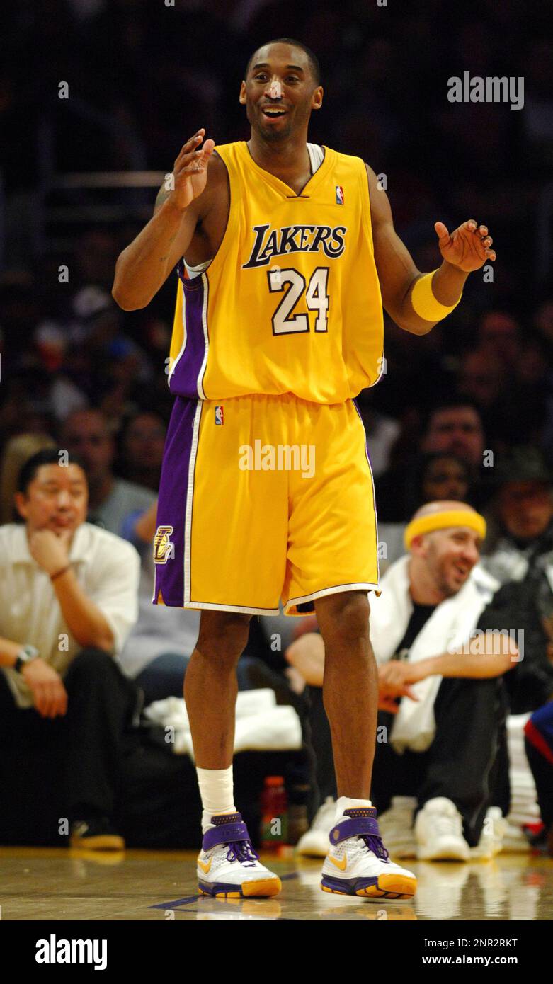 Los Angeles Lakers guard Kobe Bryant (24) during 118-110 loss to the ...