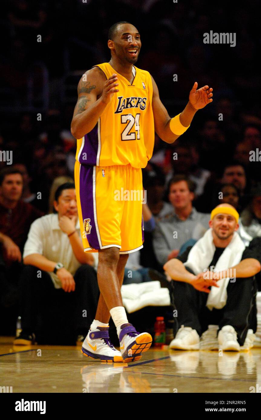 Los Angeles Lakers guard Kobe Bryant (24) during 118-110 loss to the ...