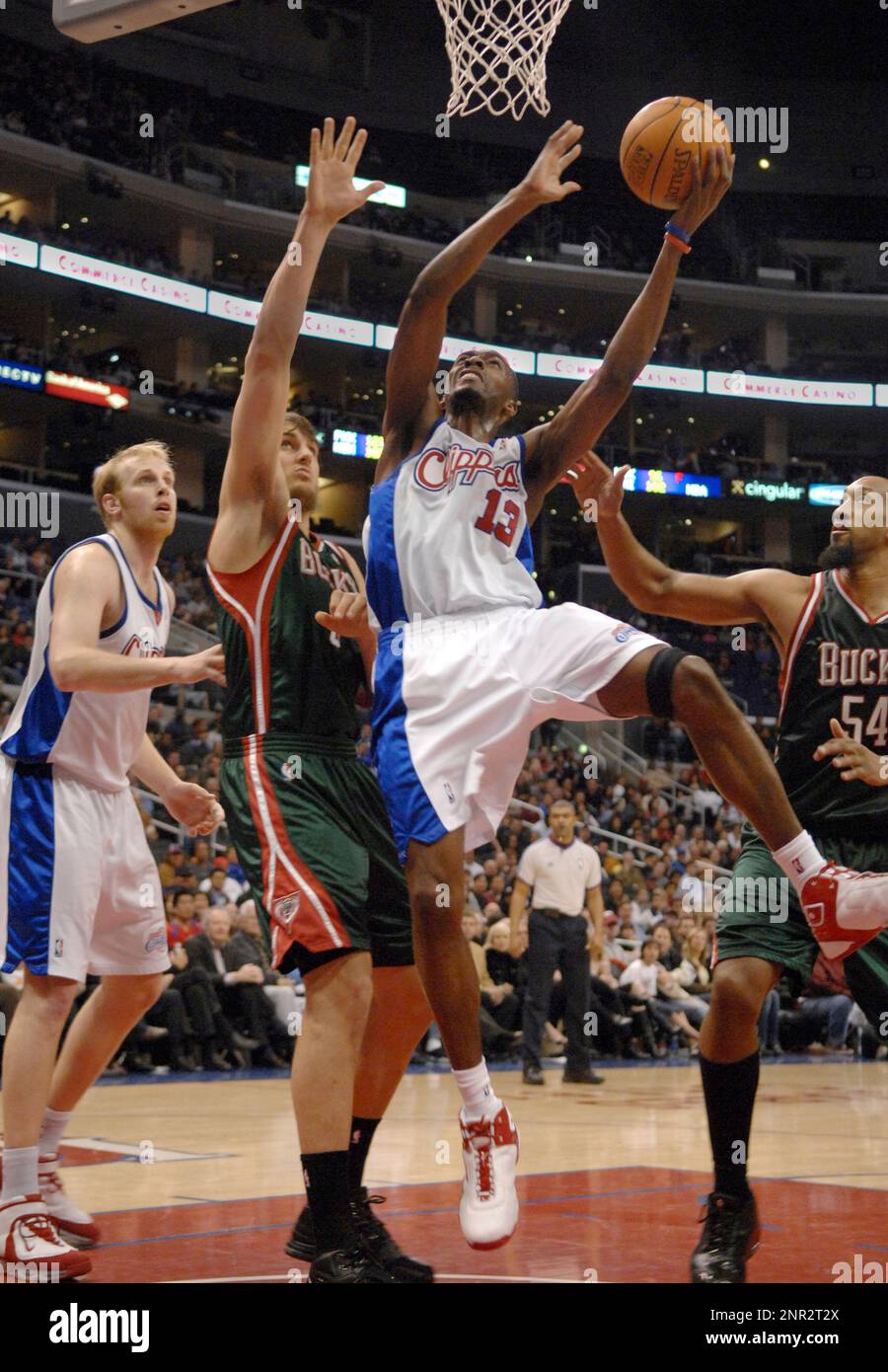 Quinton Ross of the Los Angeles Clippers goes up for a shot during 115 ...