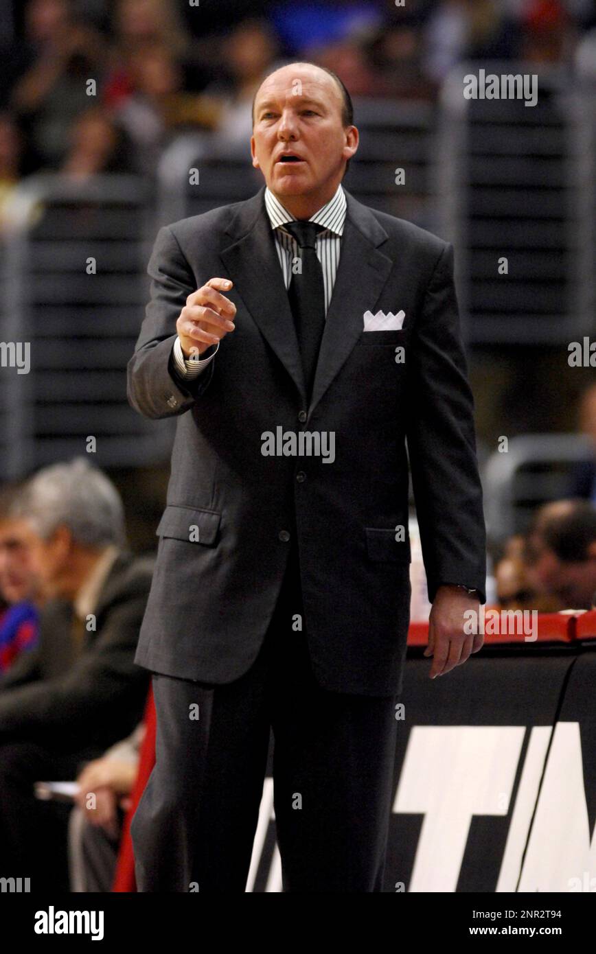 Los Angeles Clippers coach Mike Dunleavy during 102-101 victory over ...