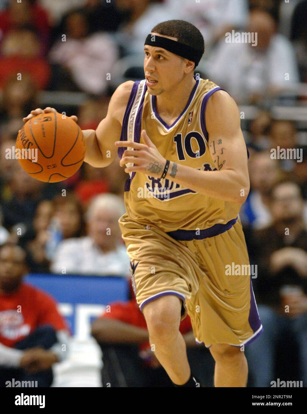 Mike Bibby of the Sacramento Kings during 103-92 loss to the Los ...