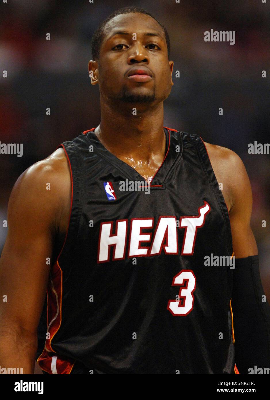 Dwayne Wade of the Miami Heat during 101-97 loss to the Los Angeles ...