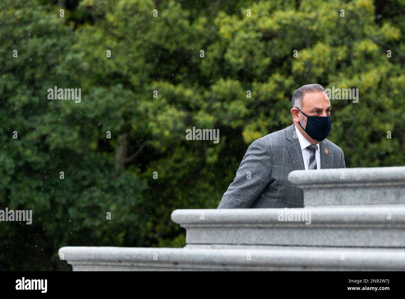 UNITED STATES - APRIL 23: Rep. Gil Cisneros, D-Calif., walks up the ...