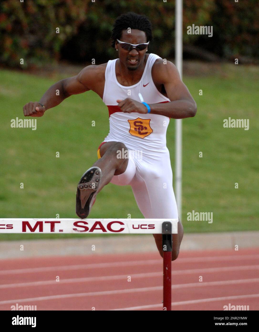 Kai Kelley of USC wins the university 400-meter hurdles in 50.76 in the ...