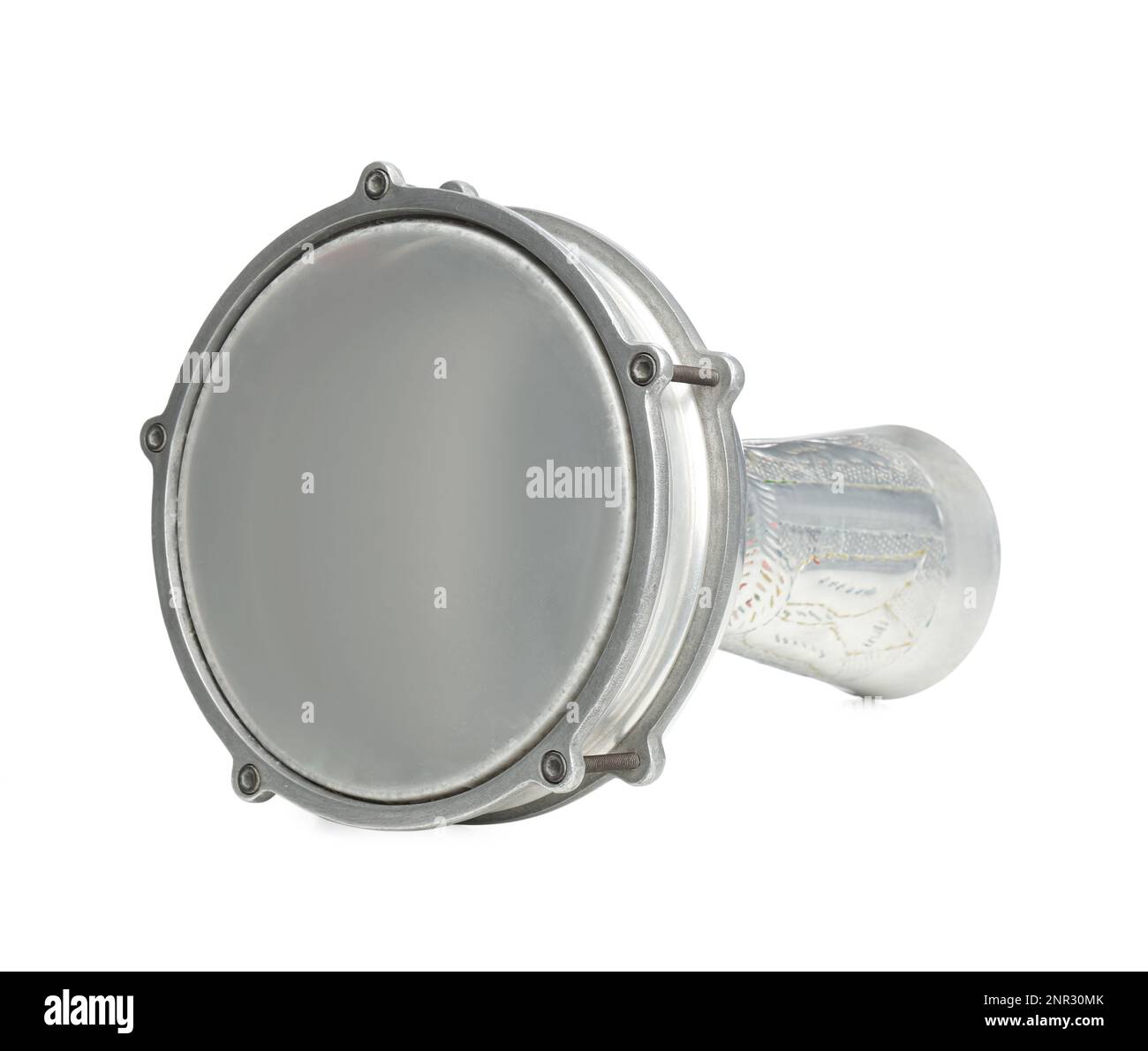 Goblet hand drum isolated on white. Percussion musical instrument Stock ...