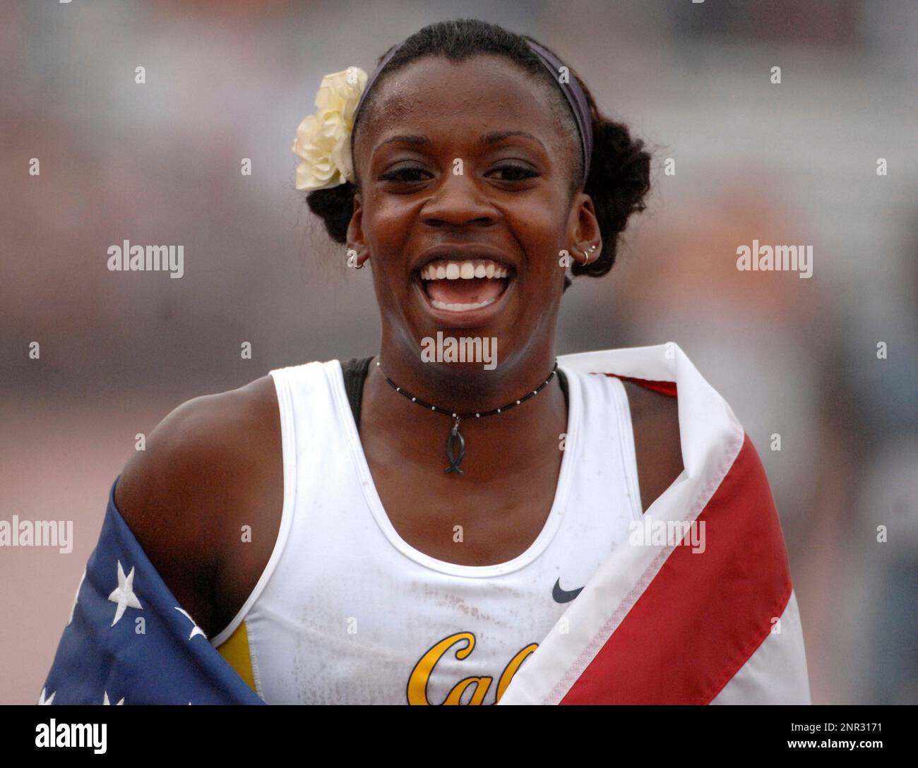 Alysia Johnson aka Alysia Montano celebrates after winning the women's ...