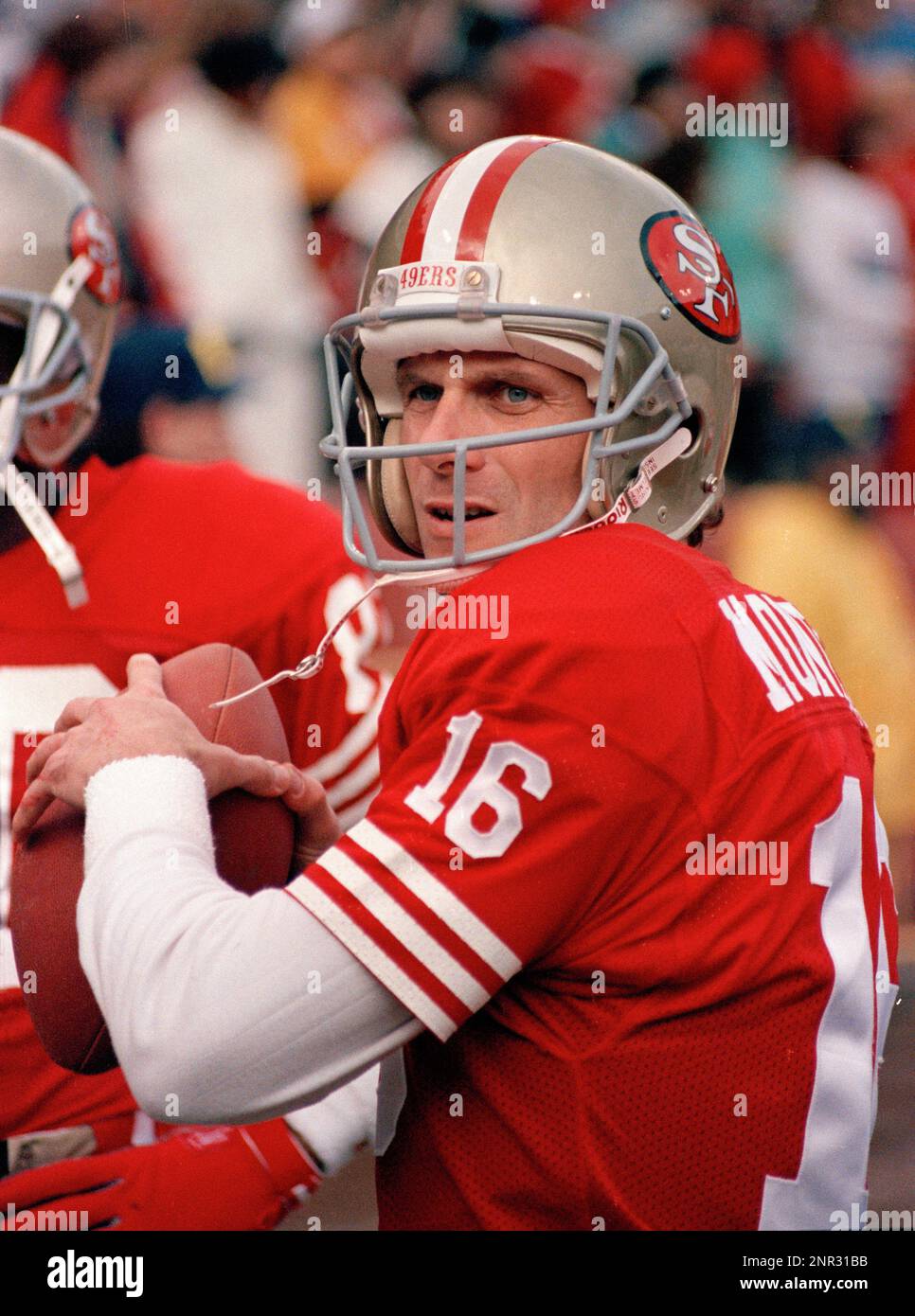 San Francisco 49ers quarterback Joe Montana during play against the Los ...