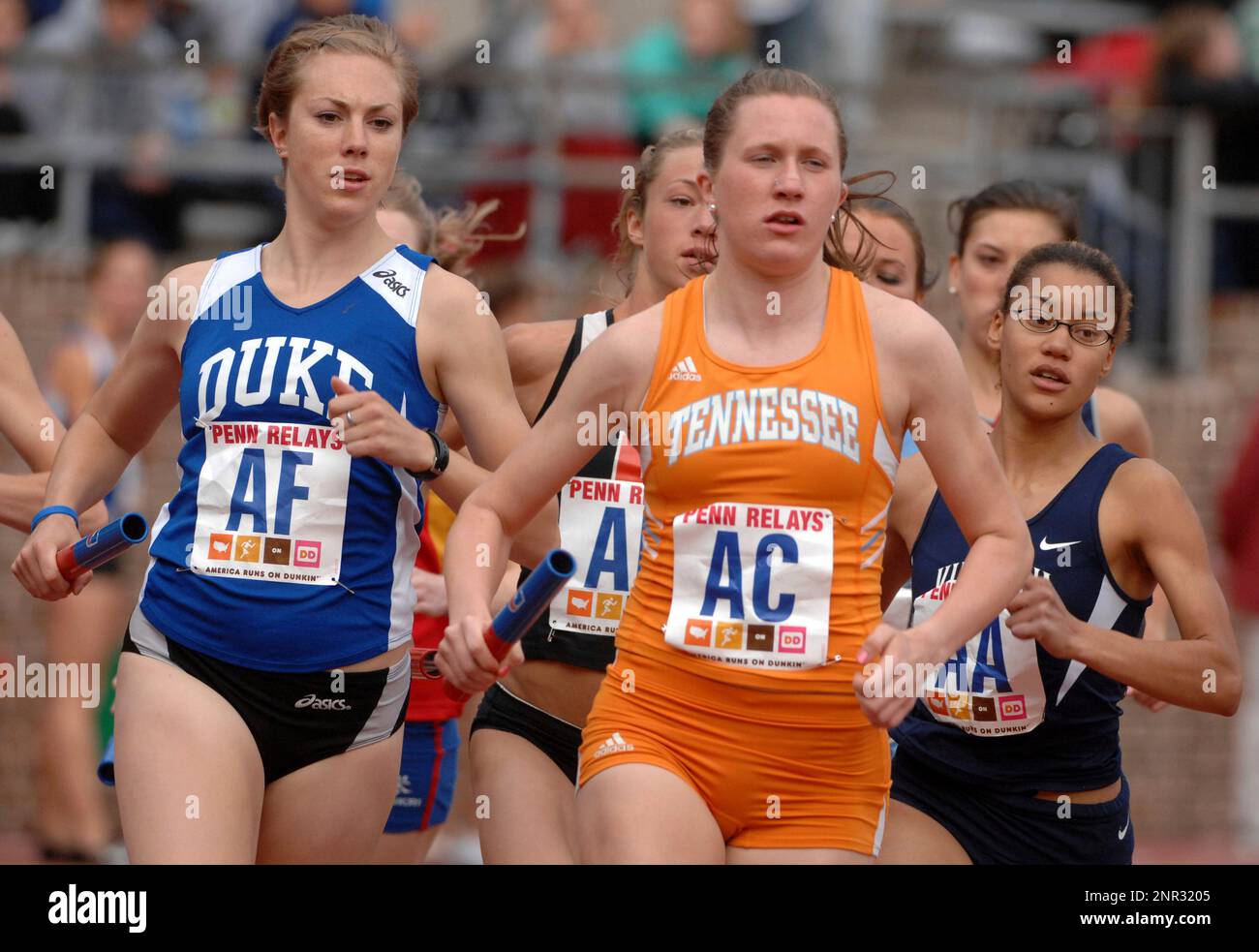 Rose-Anne Galligan of Tennessee leads Kate Van Buskirk of Duke on the ...