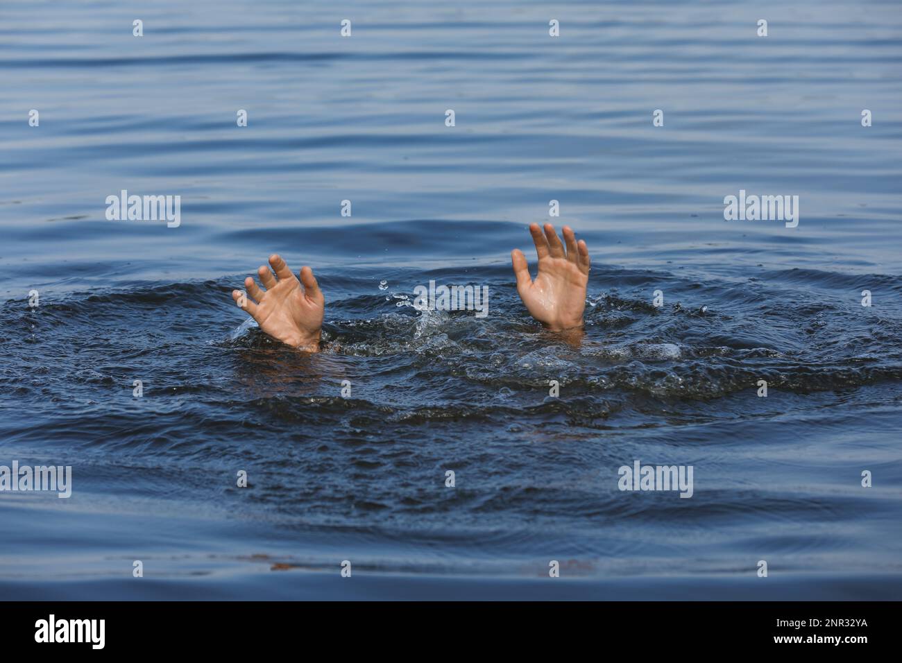 Drowning river hands hi-res stock photography and images - Alamy