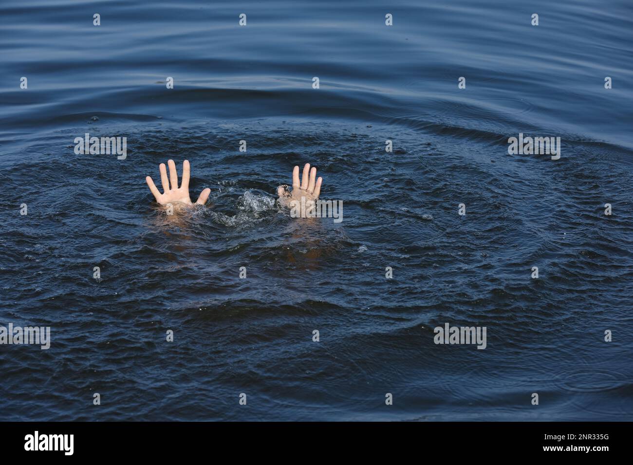 Drowning river hands hi-res stock photography and images - Alamy