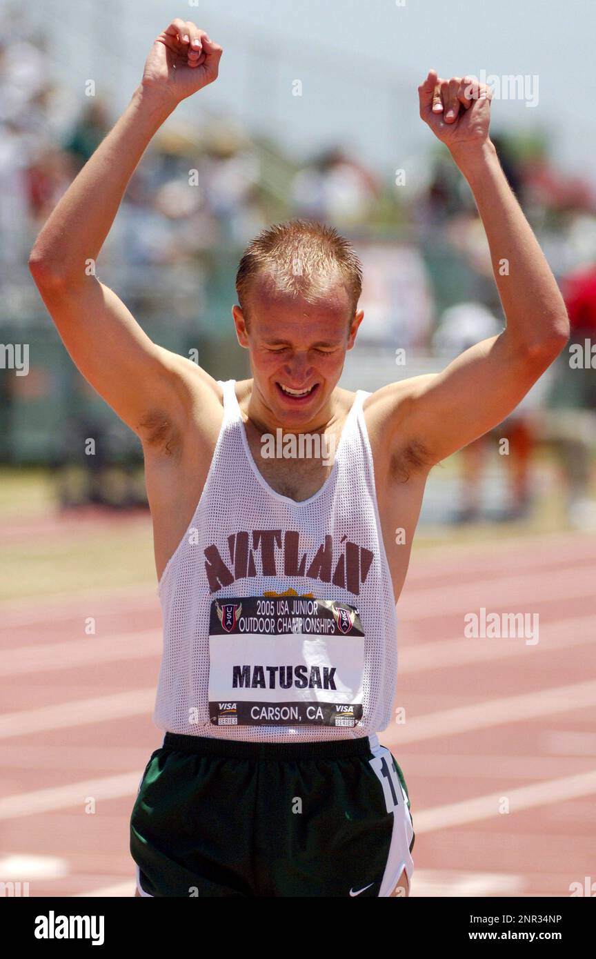 Mark Matusak won the Junior 1,500 meters in 3:47.07 in the USA Track ...
