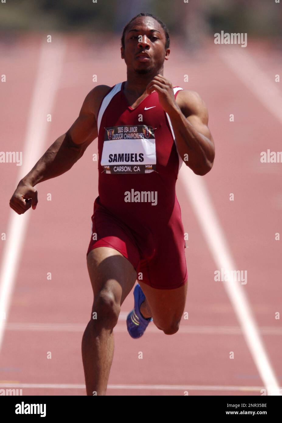 J-Mee Samuels wins Junior 100-meter heat in 10.49 in the USA Track ...