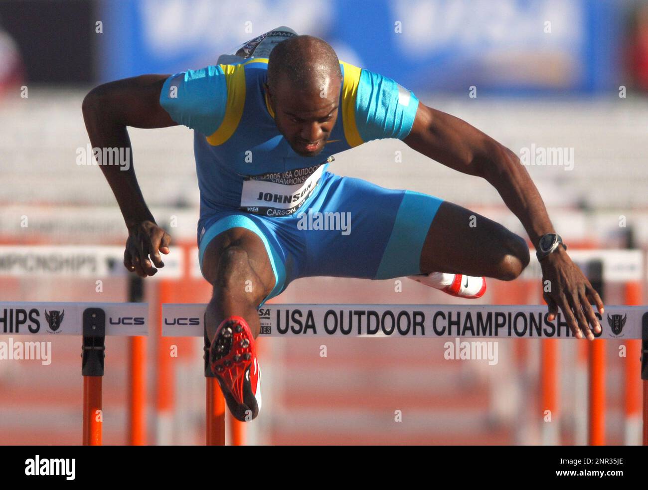 Allen Johnson finishes second in first-round heat of 110-meter high ...