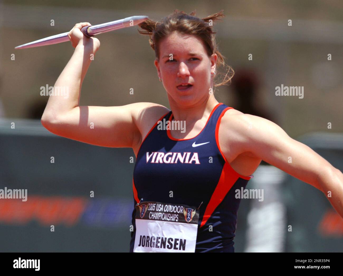 Inge Jorgensen of Virginia was sixth in the women's javelin at 169-3 (51.59m) in the USA Track ...