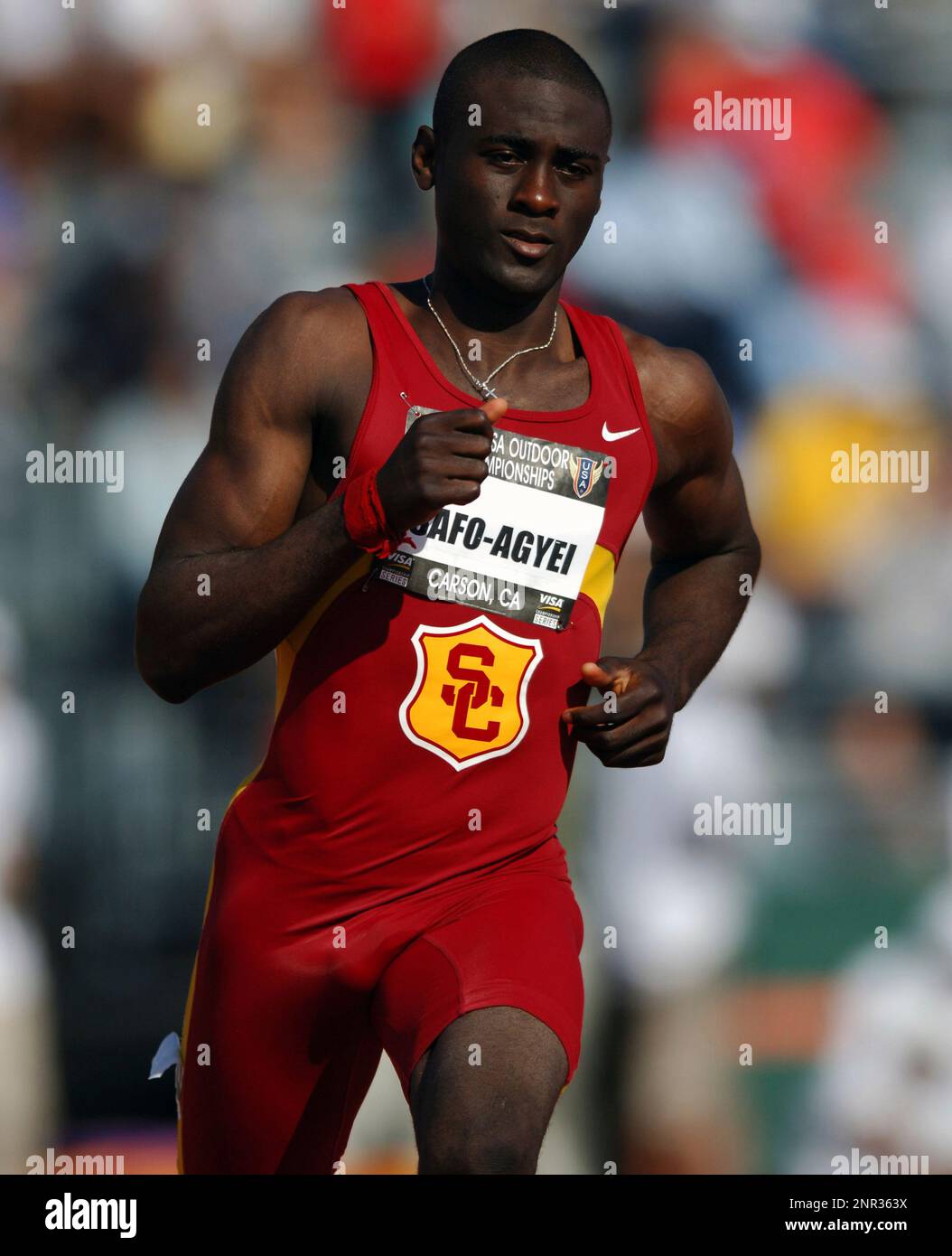Raphael Asafo-Agyei of USC was fifth in first-round heat of 800 meters ...