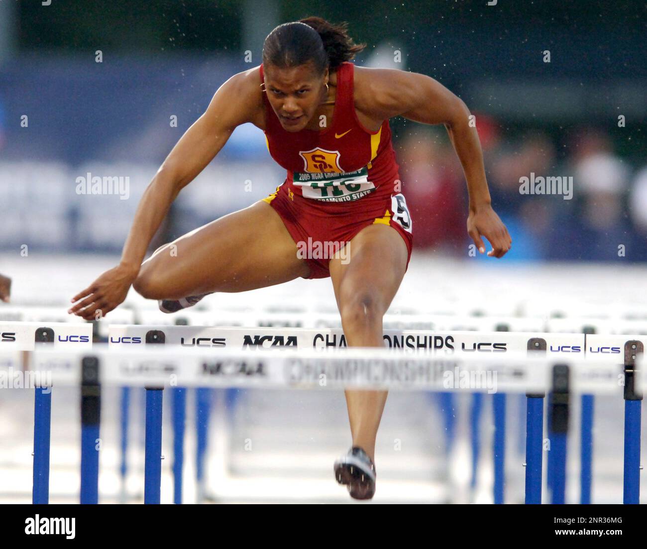 Virginia Powell of USC wins women 100-meter hurdle semijfinal in a ...