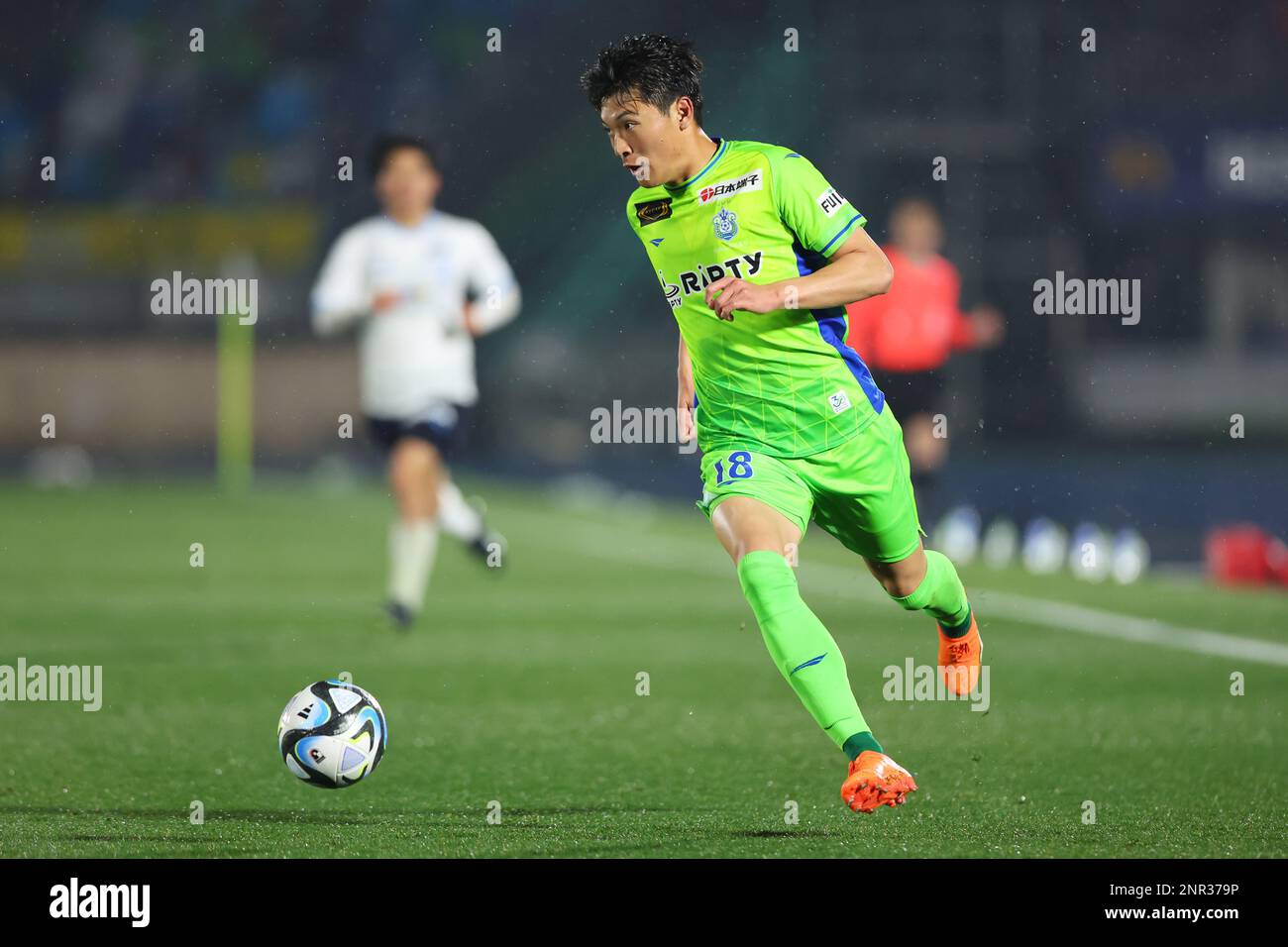 Lemongas Stadium Hiratsuka, Kanagawa, Japan. 24th Feb, 2023. Shuto ...