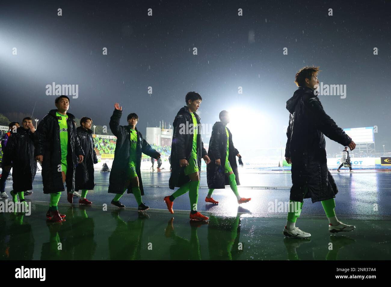 Lemongas Stadium Hiratsuka, Kanagawa, Japan. 24th Feb, 2023. Shonan ...