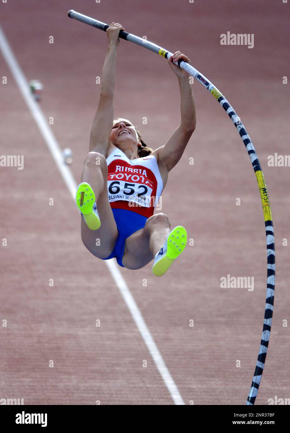 Tatyana Polnova of Russia finished fourth in the women's pole vault at ...