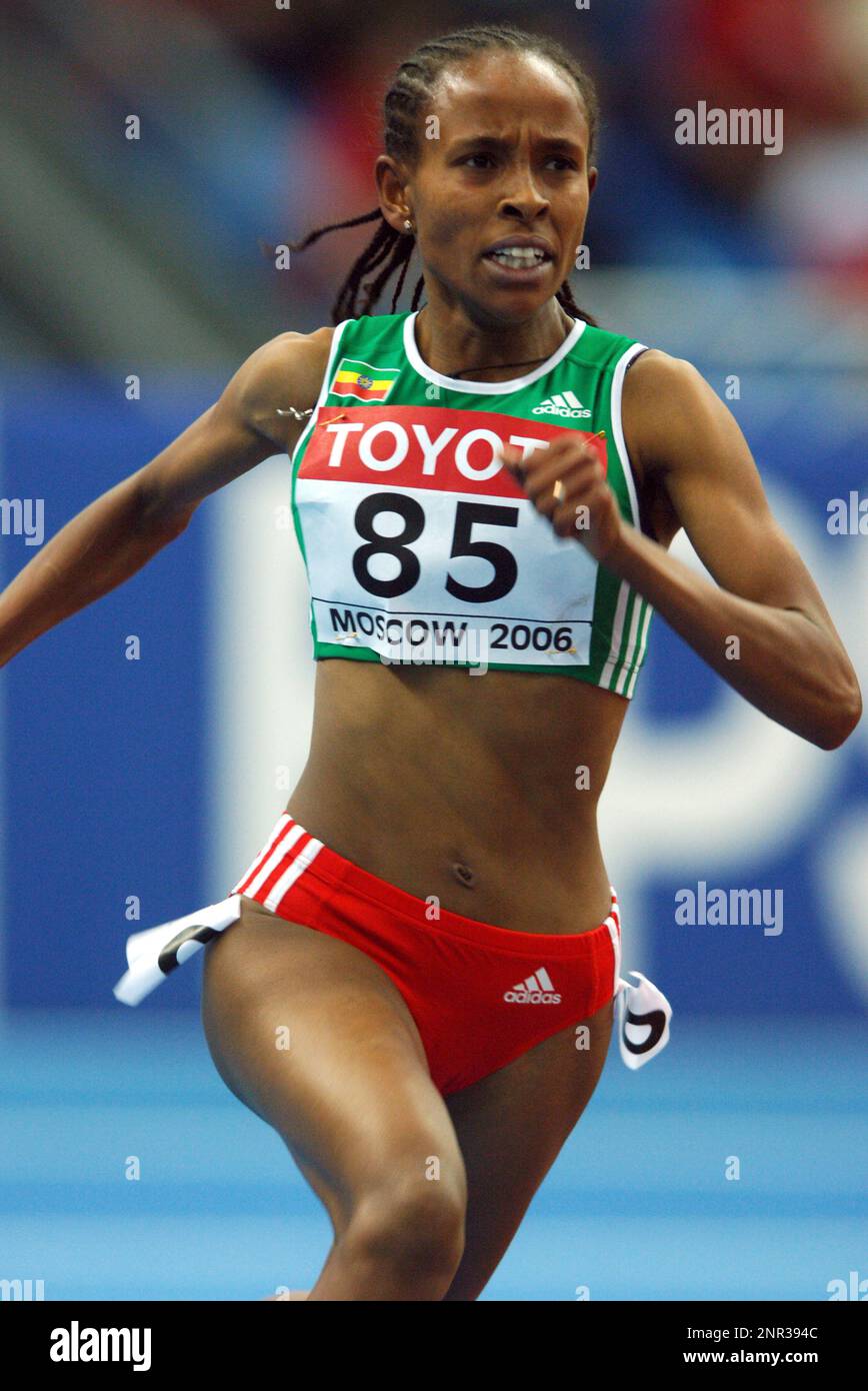 Meseret Defar of Ethiopia won the women's 3,000 meters in 8:38.80 in ...