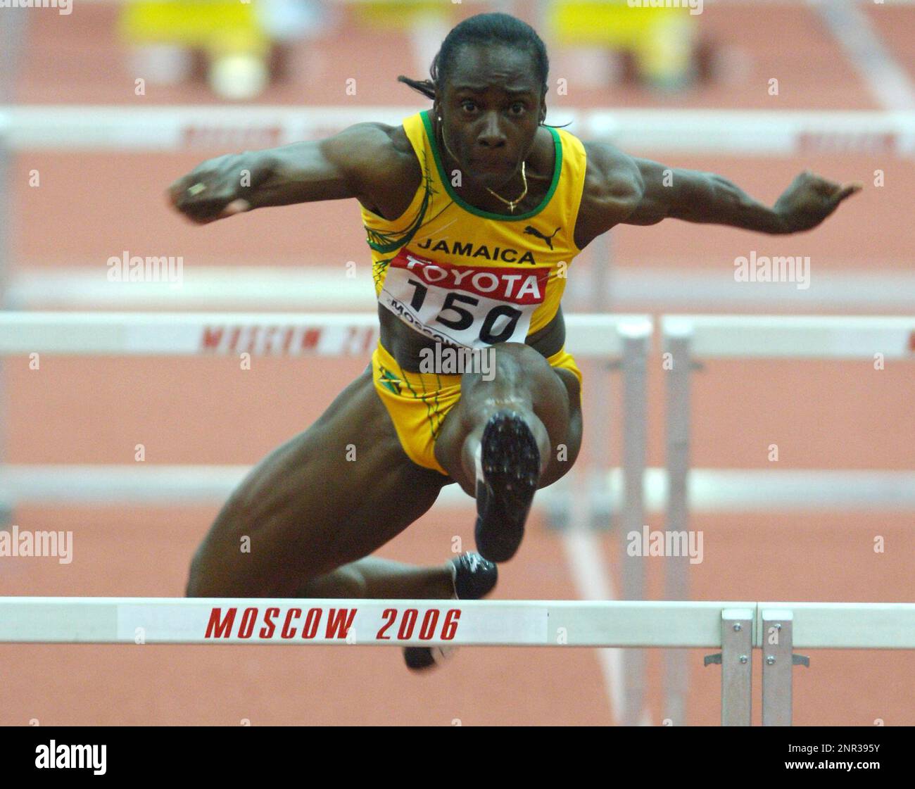 Michelle Freeman of Jamaica wins first-round heat of the women's 60 ...
