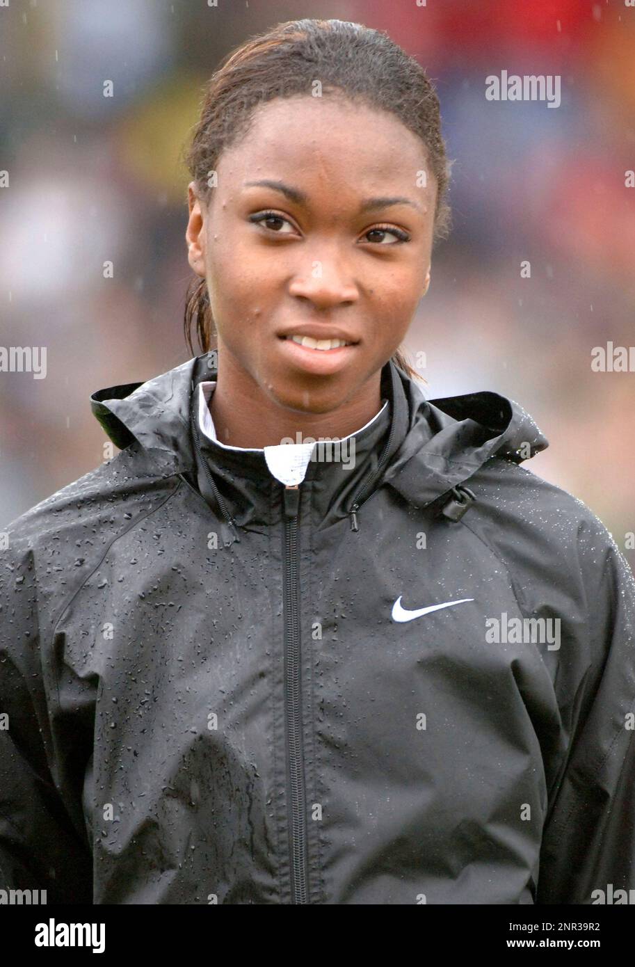 Tianna Madison aka Tianna Bartoletta (USA) is introduced before the ...