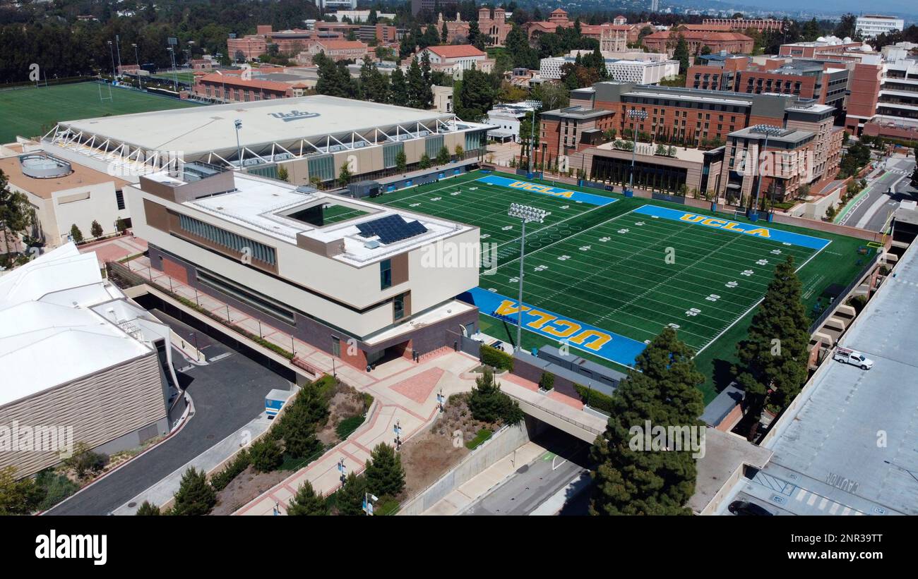 General overall aerial view of the Wasserman Football Center and ...