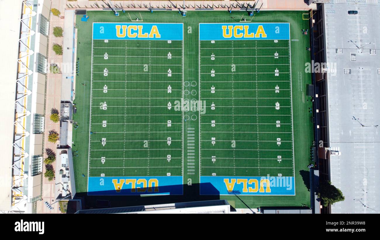 General overall aerial view of the Wasserman Football Center and ...