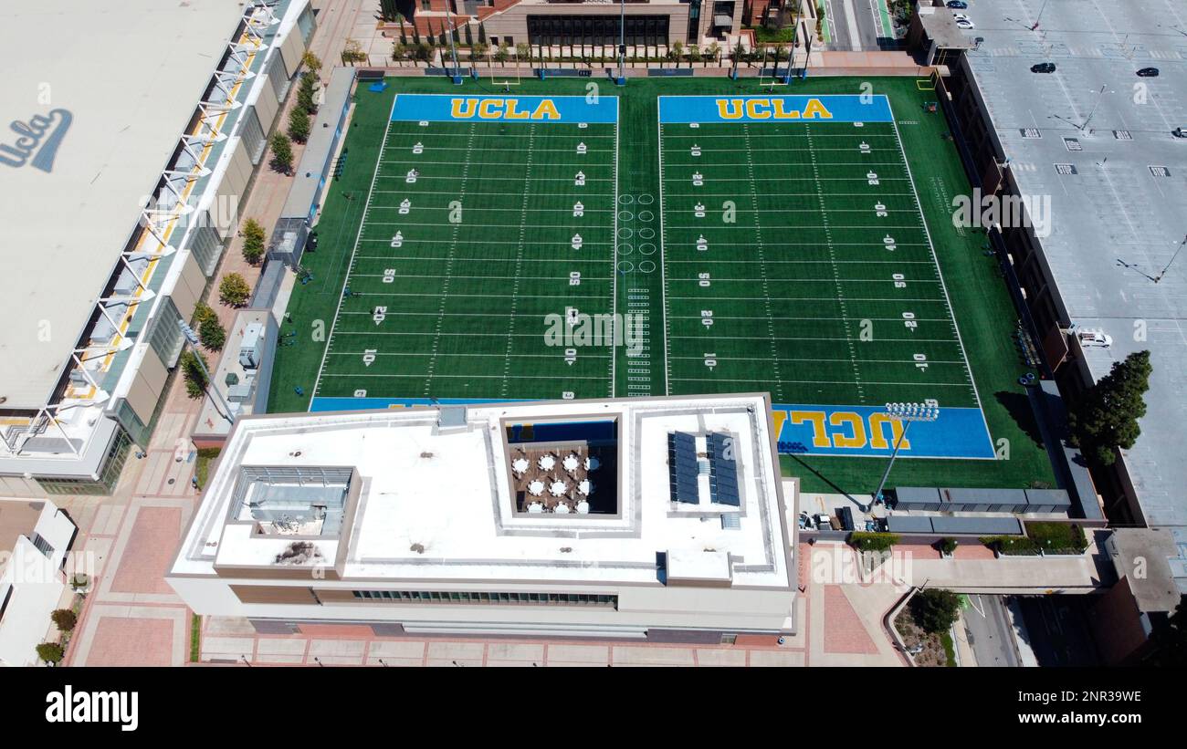 General overall aerial view of the Wasserman Football Center and ...