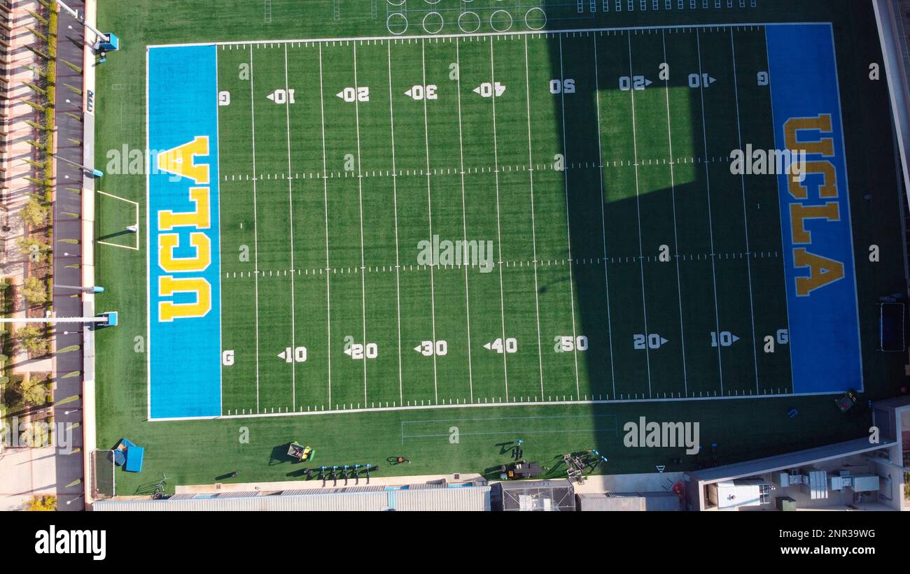 General overall aerial view of the Wasserman Football Center and ...