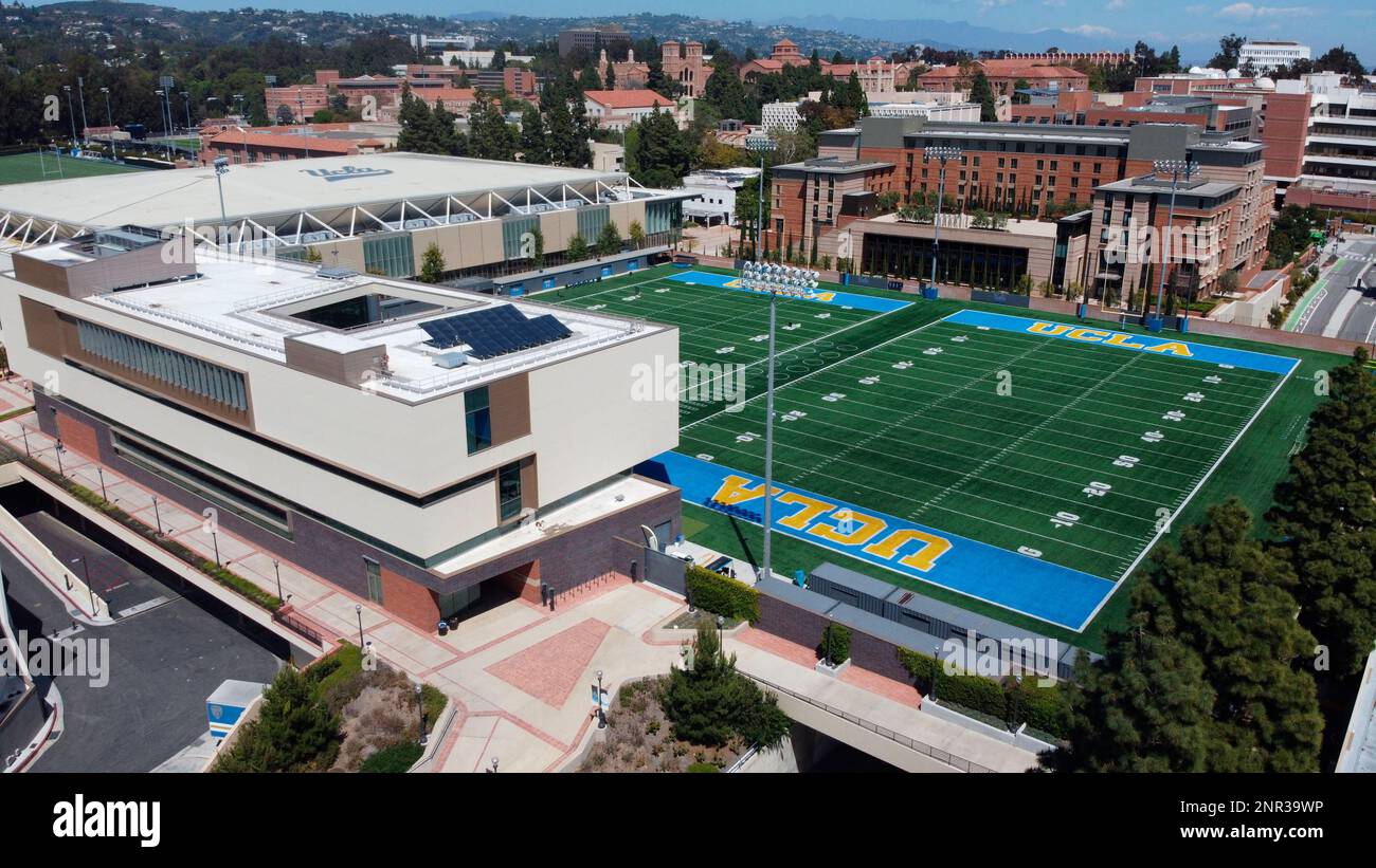 General overall aerial view of the Wasserman Football Center and ...