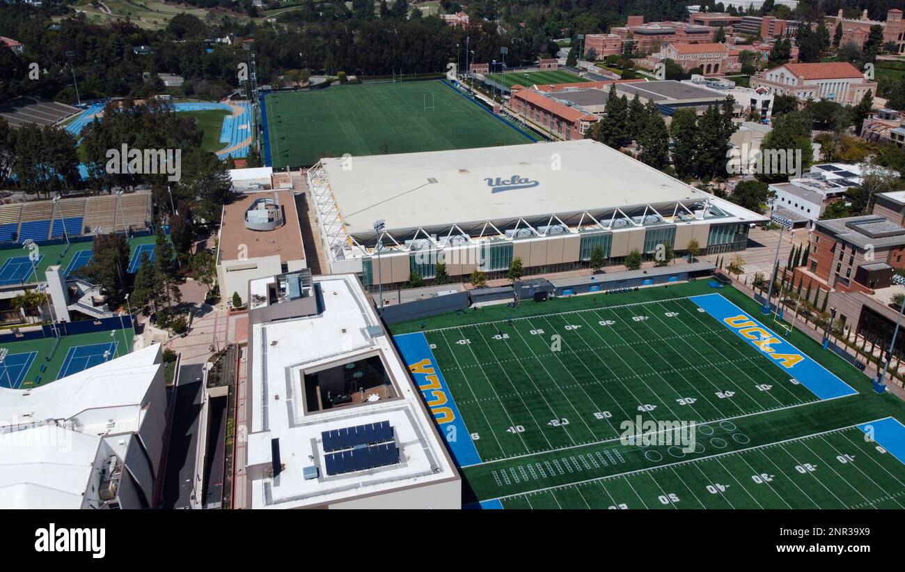 General overall aerial view of the Wasserman Football Center and ...