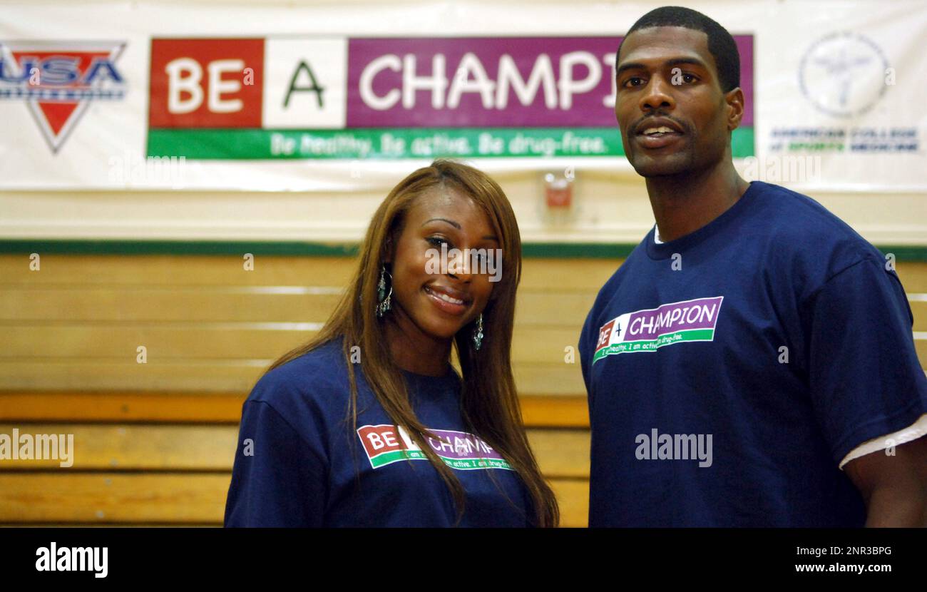 Danielle Carruthers and Derrick Brew visit Roosevelt Middle School as ...