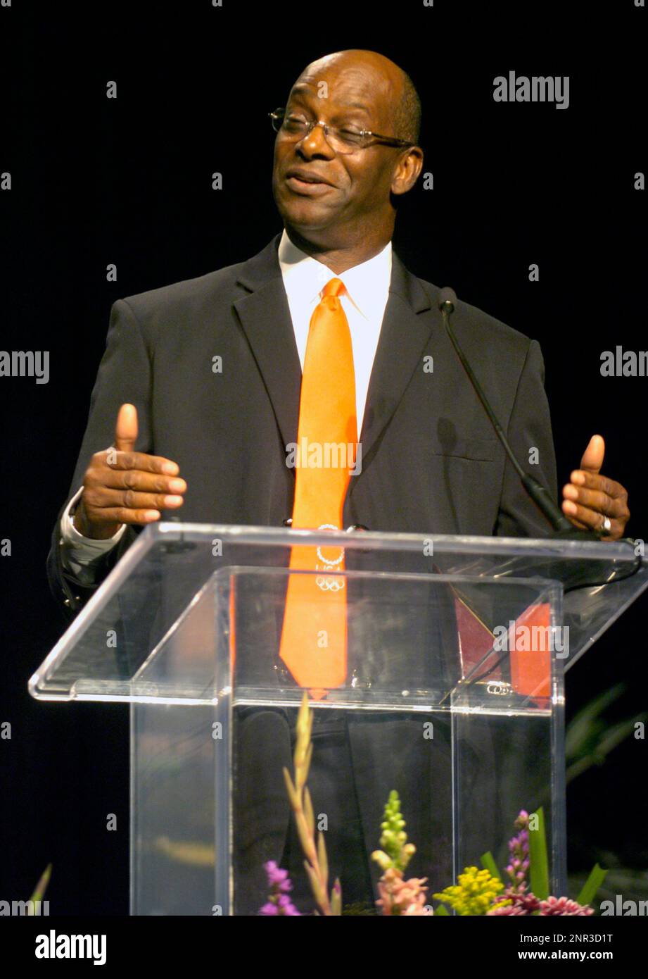 Bob Beamon, 1968 Olympic gold medalist and former world record holder ...